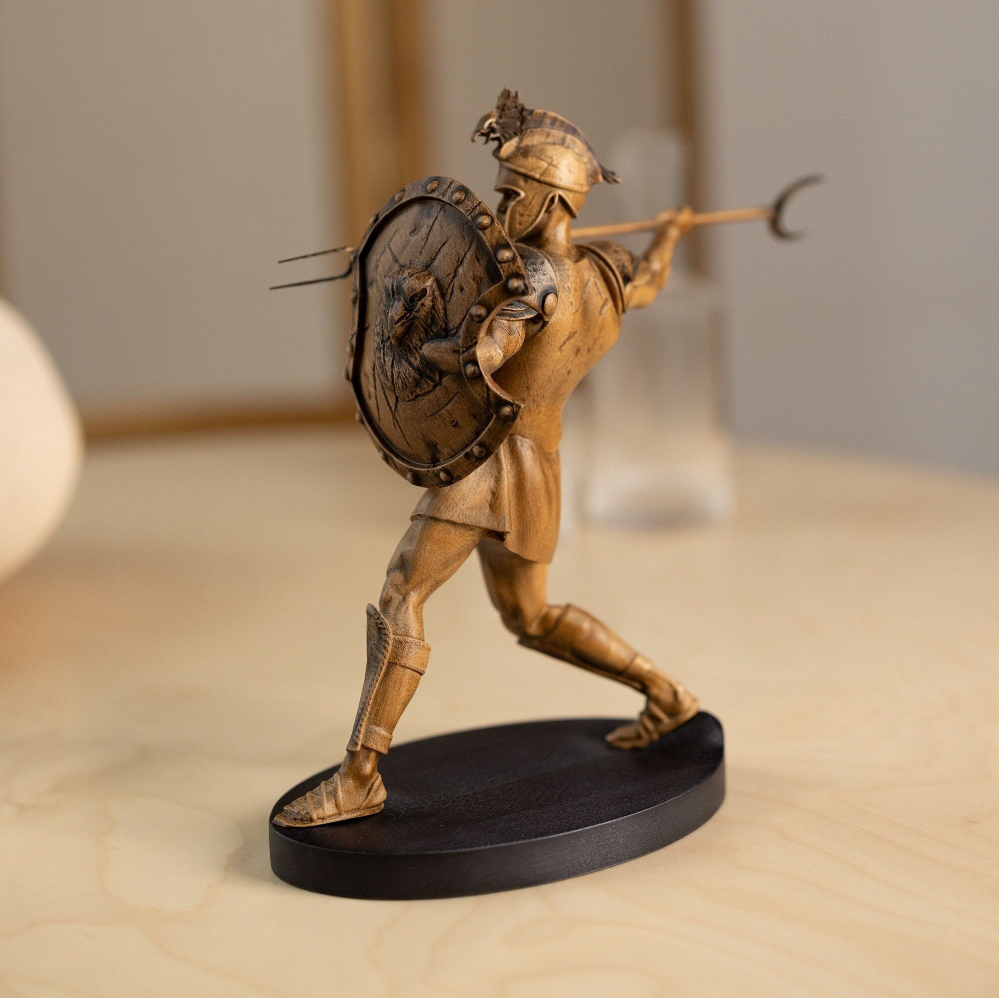 Spartan Wooden Sculpture