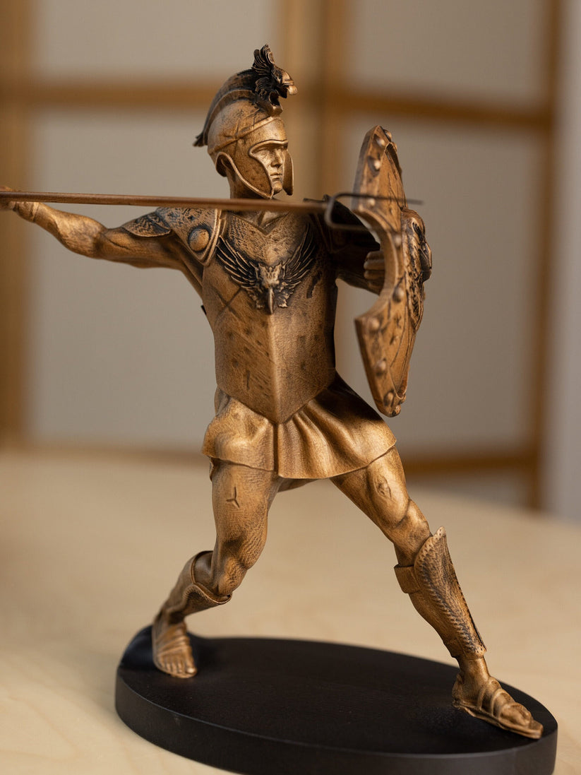 Spartan Wooden Sculpture